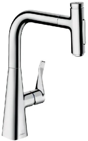 Hansgrohe M71 - Dřezová baterie M7117-H240 s výsuvnou sprškou, sBOX, chrom 73817000