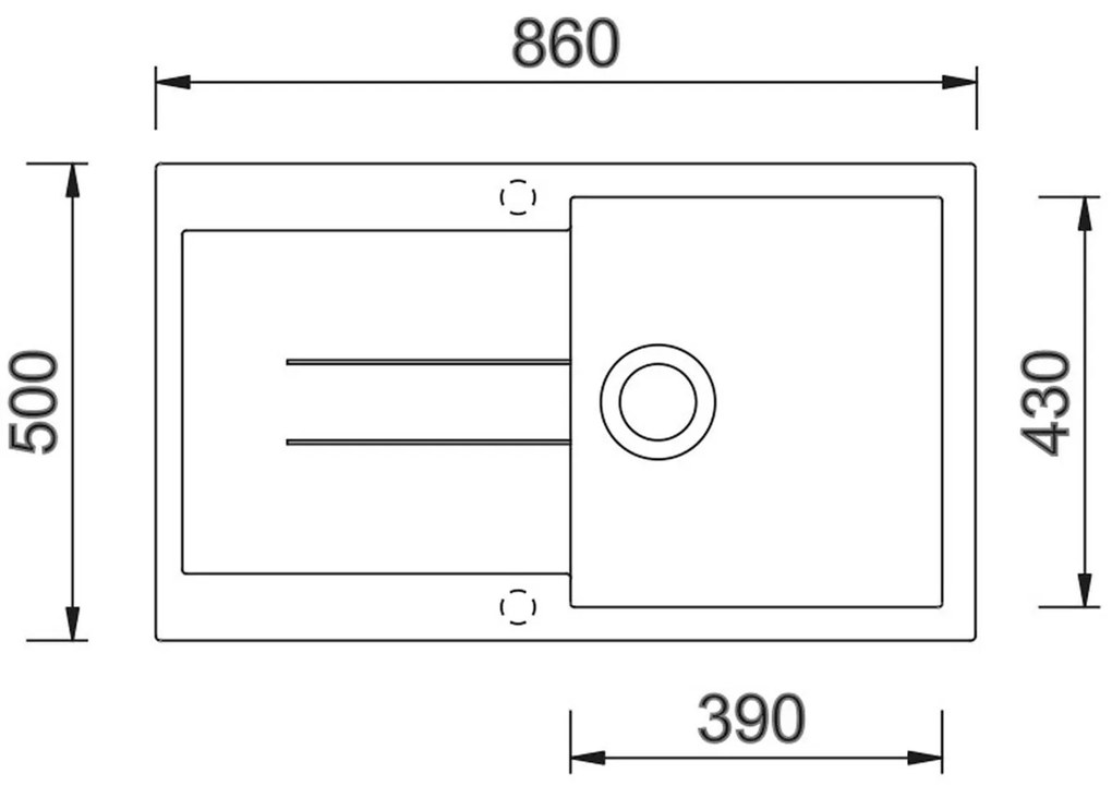 Set Sinks AMANDA 860 Titanium + baterie Sinks MIX 35 PROF S chrom