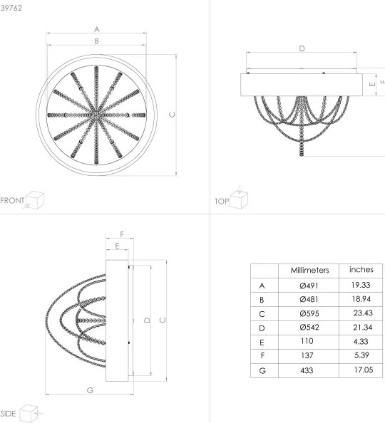 Eglo 39762 - LED Stmívatelné stropní svítidlo BERLONA LED/34W/230V + DO