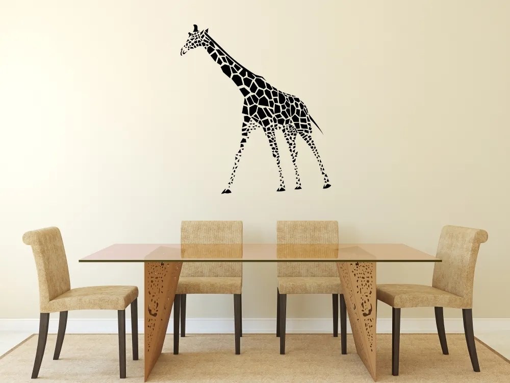 Retro žirafa - Samolepka na zeď (112x100cm) - Rawe.cz