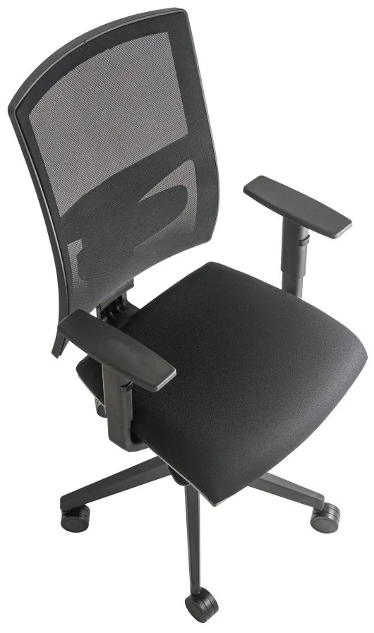 ALBA Ergonomická kancelářská židle MICAELA - černá síťovina / látka