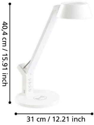 Eglo 99831 - LED Stmívatelná dotyková stolní lampa BANDERALO LED/4,8W/230V bílá