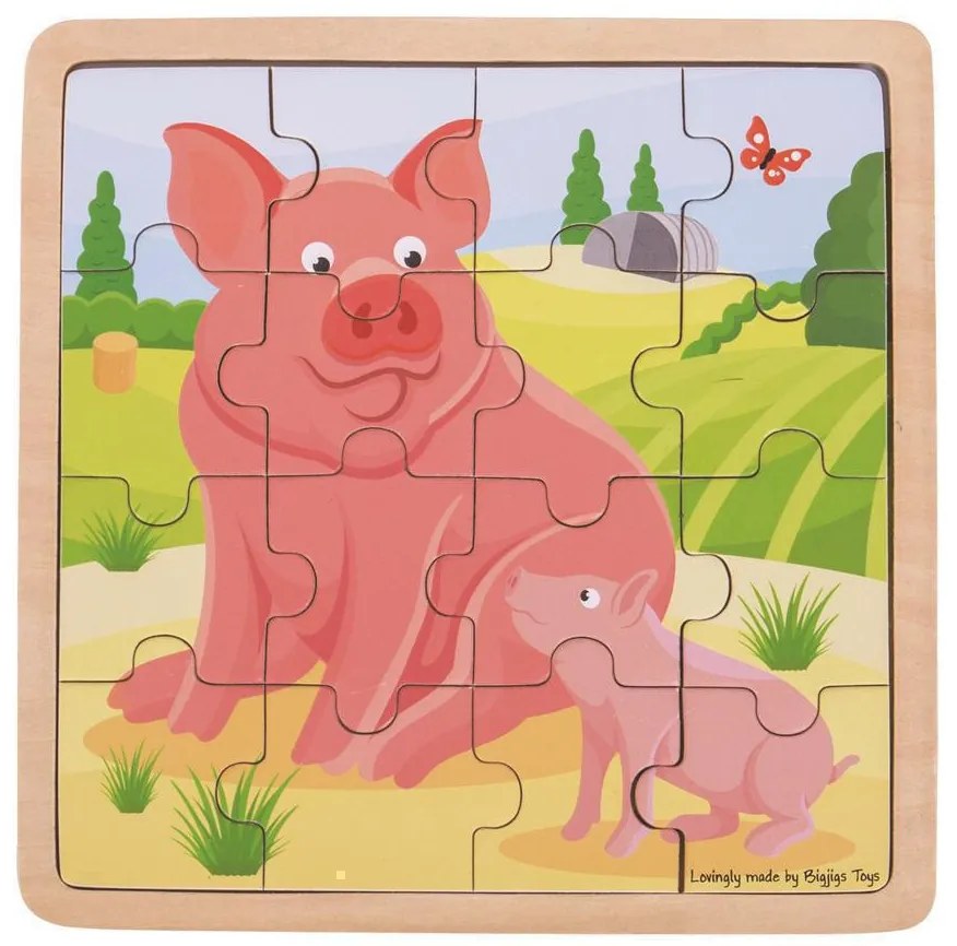 Bigjigs Toys Puzzle Kačenka s káčátkem