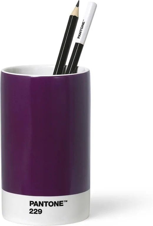 Keramický stojánek na tužky Pantone Pencil Cup Aubergine 229 | tmavě fialová