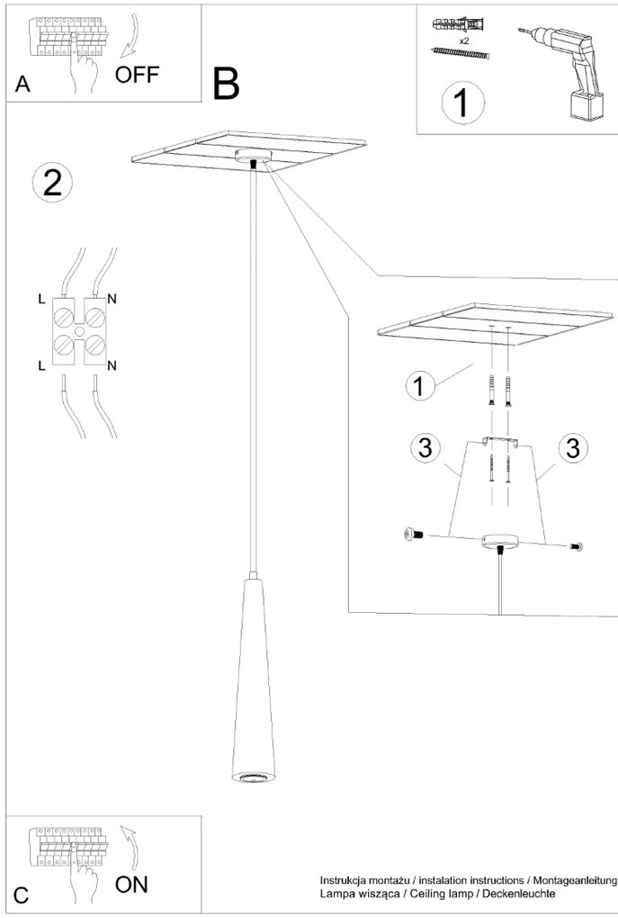 Závěsné svítidlo Sula 1, 1x dřevěné stínítko