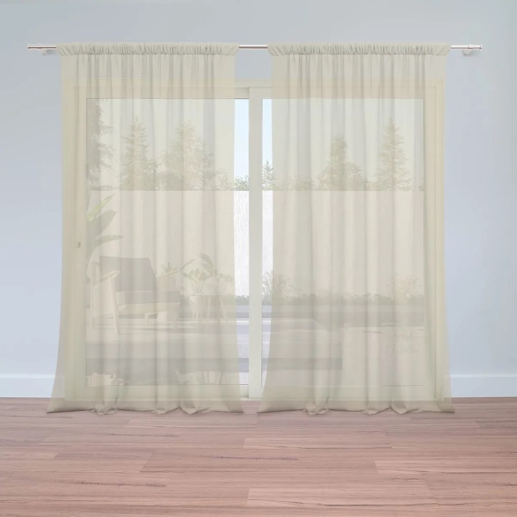 Sablio Záclony Písková: 2ks 150x250cm