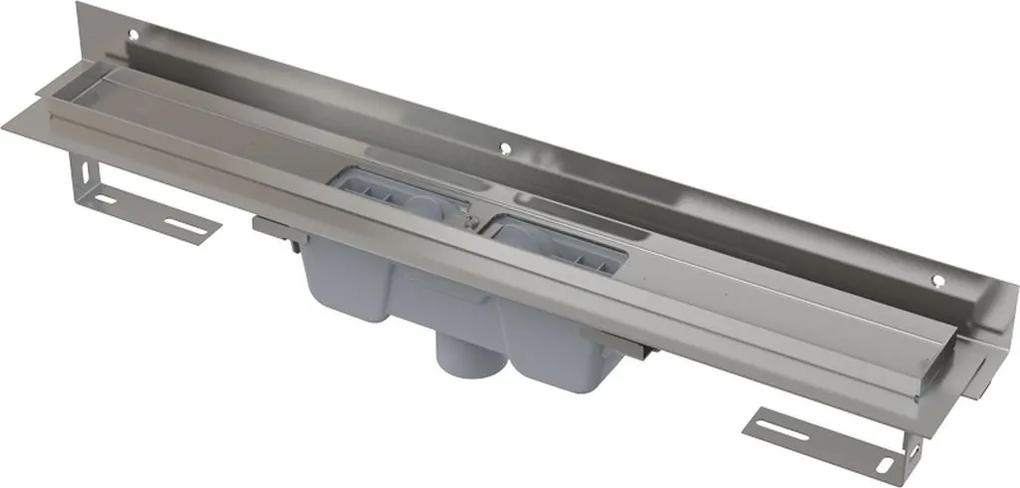 ALCAPLAST Flexible podlahový žlab 950 mm s okrajem pro perforovaný rošt APZ1004-950