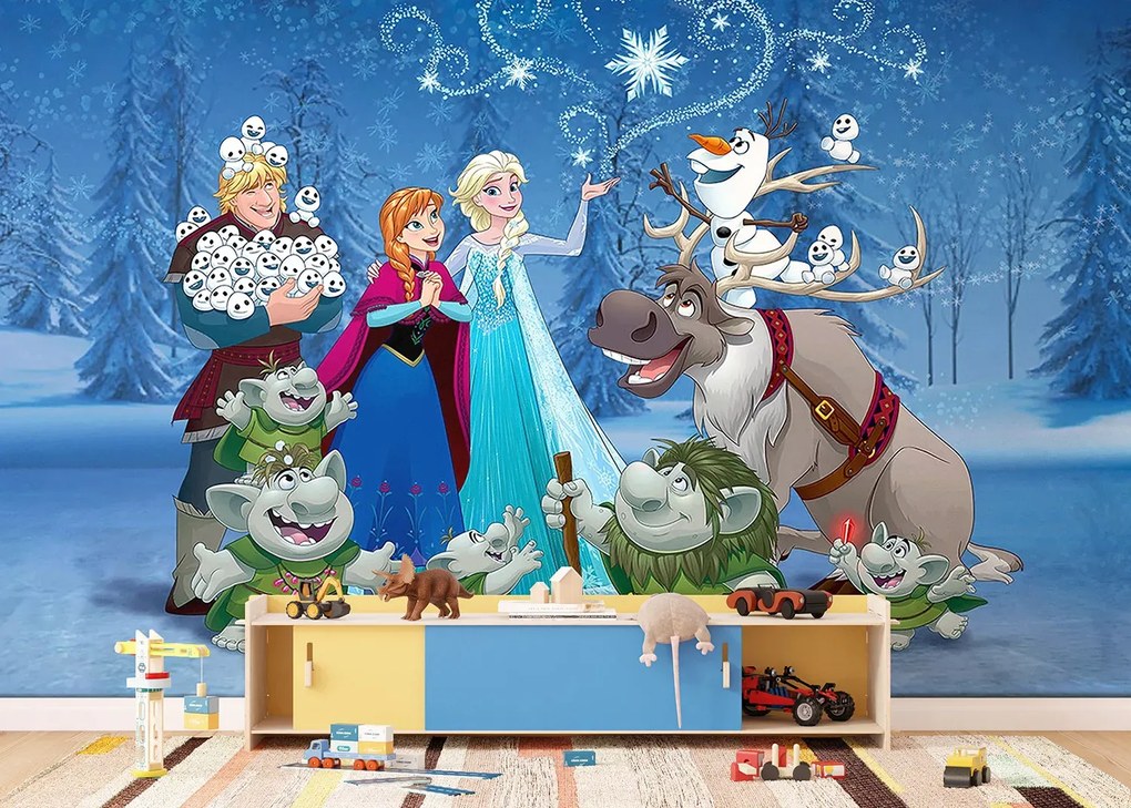 Vliesová fototapeta Kouzelné Ledové Království, Disney | 360 x 270 cm | DFTDNXXL5019