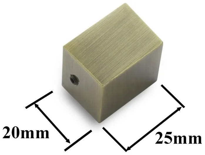 Garnýž kovová 110 cm jednořadá 20x20 klasik starozlatá