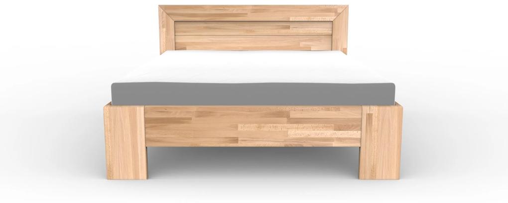 Masivní postel PARIS - Solwo Design Dřevo a odstín oleje: BUK Cink - Olej odstín BO103, Rozměr spací plochy: 220x200