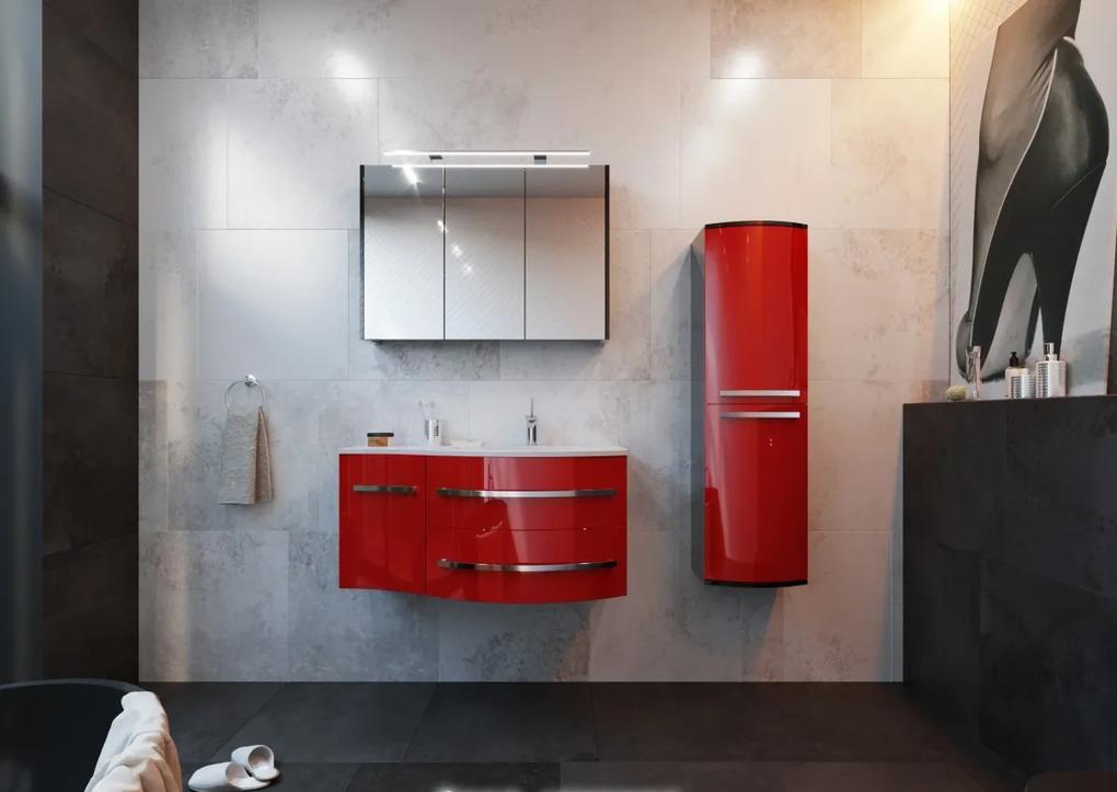 Kingsbath Vanessa Red 110 koupelnová skříňka s umyvadlem Orientace: Pravá