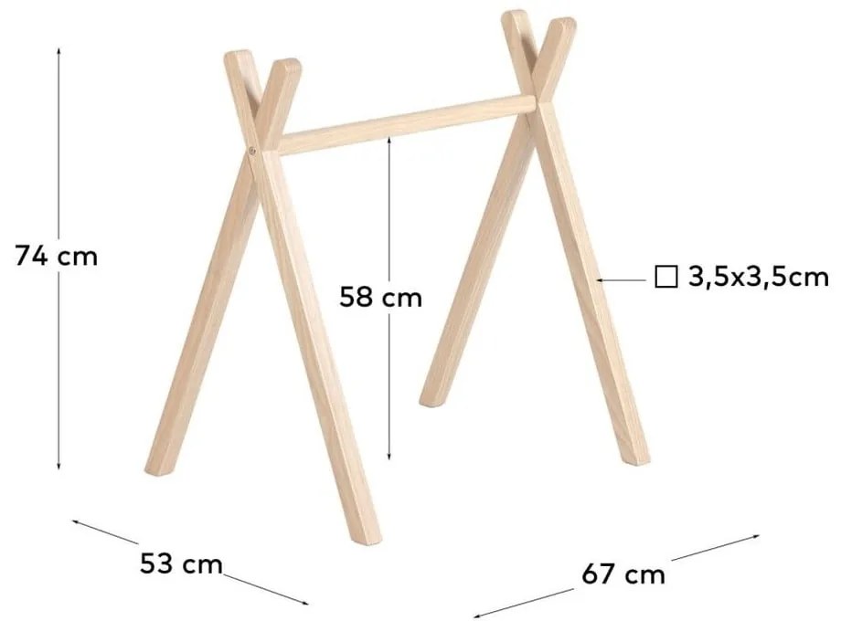Dětská hrazdička Maralis – Kave Home