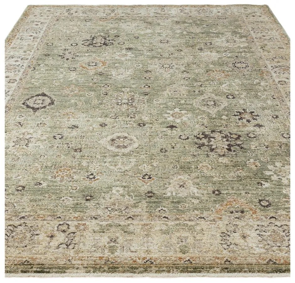 Zelený/béžový ručně tkaný běhoun 67x240 cm Heriz Ornate – Asiatic Carpets