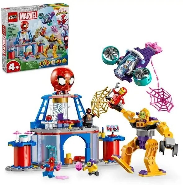 Lego stavebnice lego marvel 10794 pavoučí základna spideyho týmu
