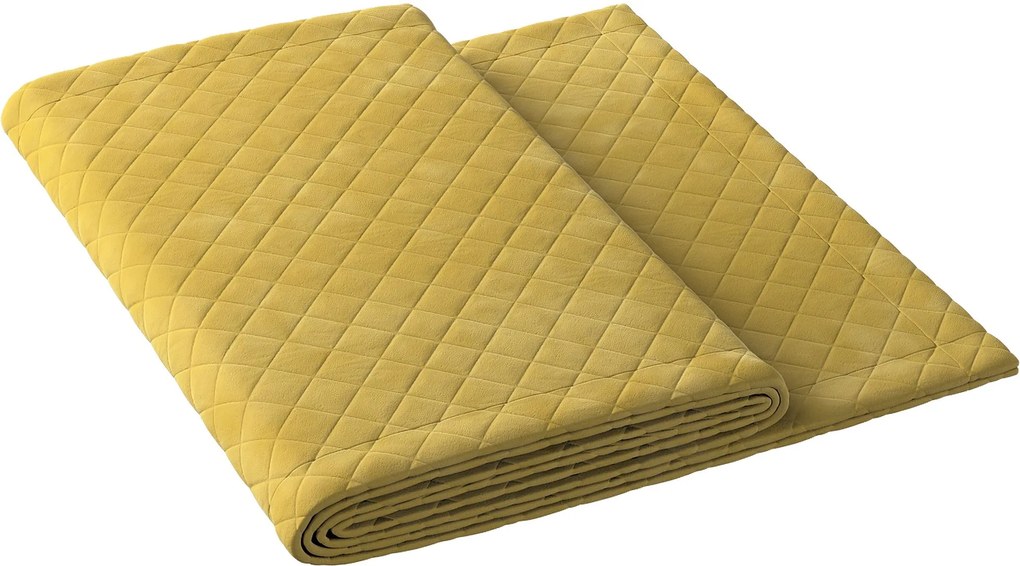 Hotelový přehoz – běhoun Velvet 60x200 cm barva zelená látka lesklé, sametová