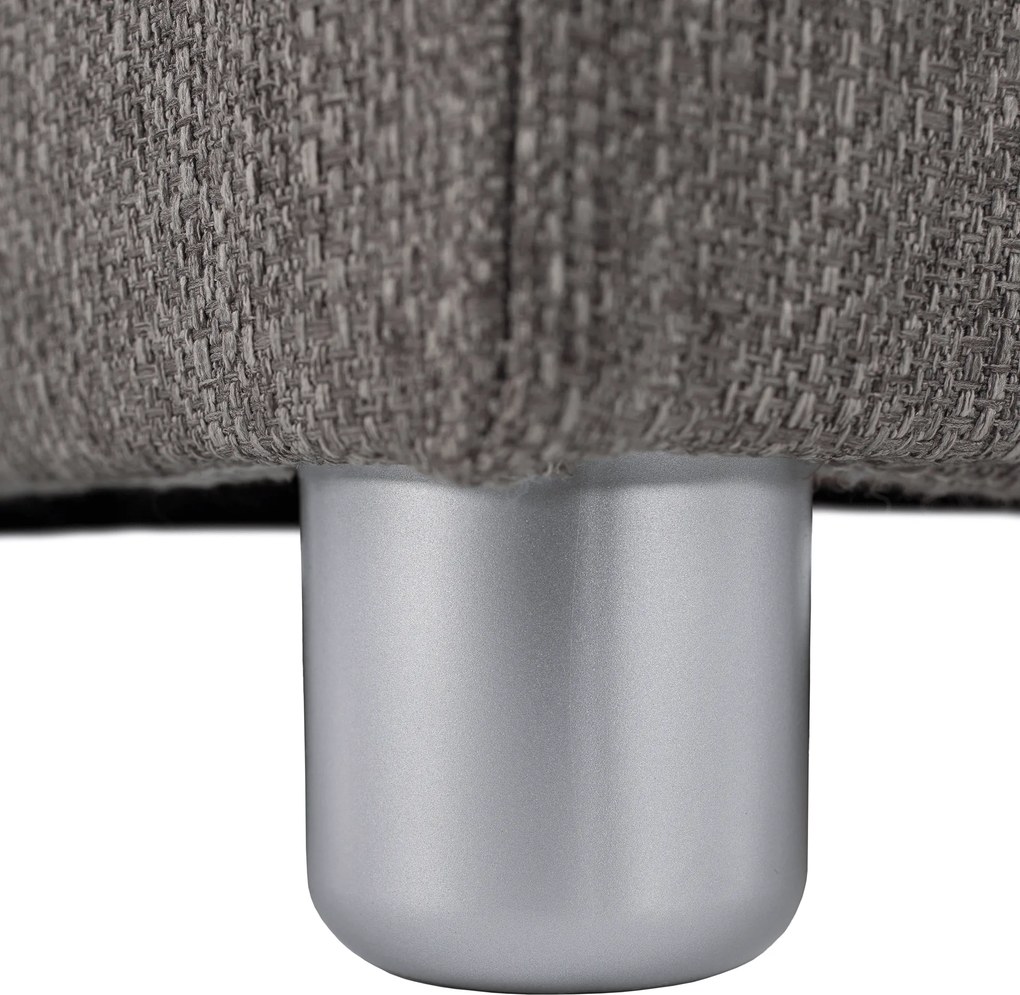 Elektrická polohovací postel, boxspring, šedá, 160x200, MURKO NEW
