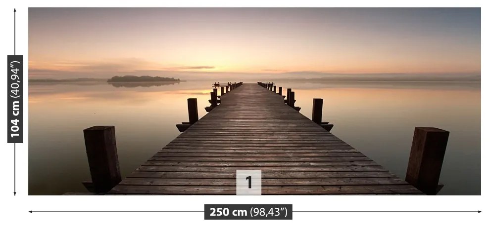 Fototapeta Jezero molo 104x70