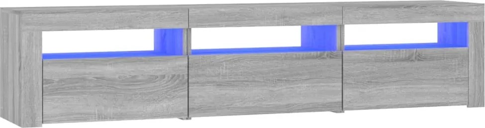 TV skříňka s LED osvětlením šedá sonoma 180x35x40 cm 3152760