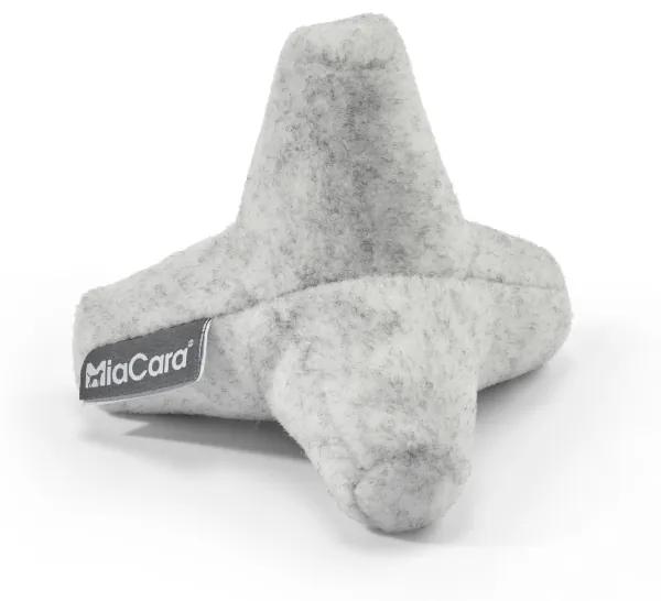 Plyšová hračka pro psy MiaCara Quattro Barva: Světle šedá, Velikost: SM
