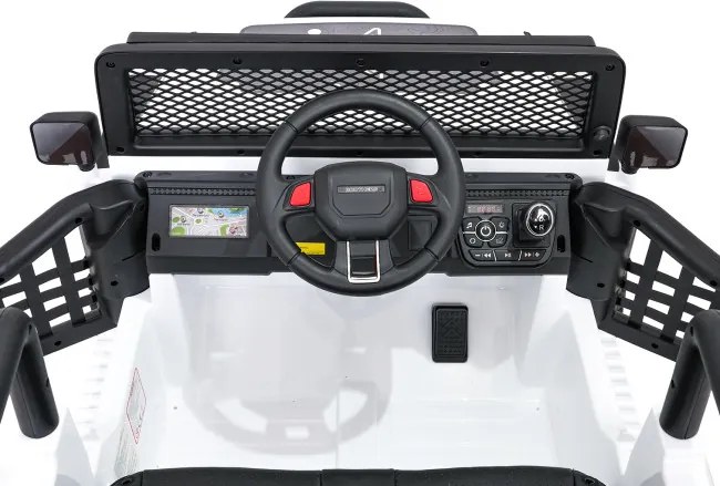 Elektrické autíčko Jeep BEAST 4x4 bílé