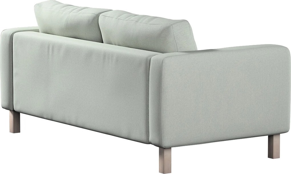 Potah na pohovku IKEA  Karlstad 2-místná, nerozkládací, krátký barva modrá látka pletený vzor