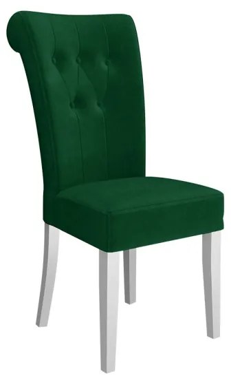 Čalouněná jídelní židle ST65 + klepadlo, Klepadlo: chrom, Barva křesla: černá, Potah: Magic Velvet 2217
