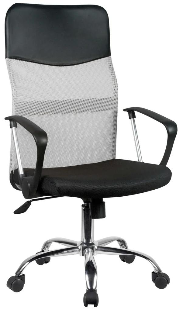 Kancelářská židle FULL na kolečkách černá/šedá
