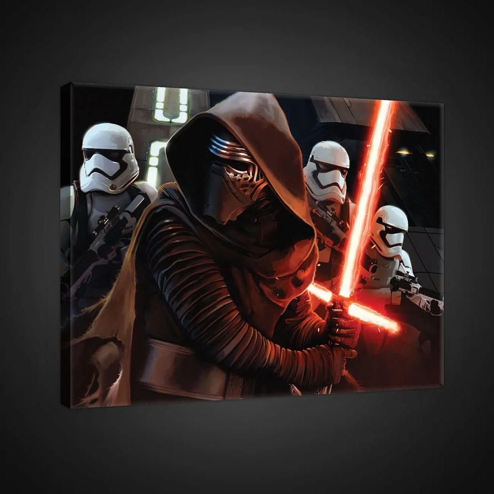 Postershop Obraz na plátně: Star Wars Dark Lord Kylo Ren - 70x50 cm