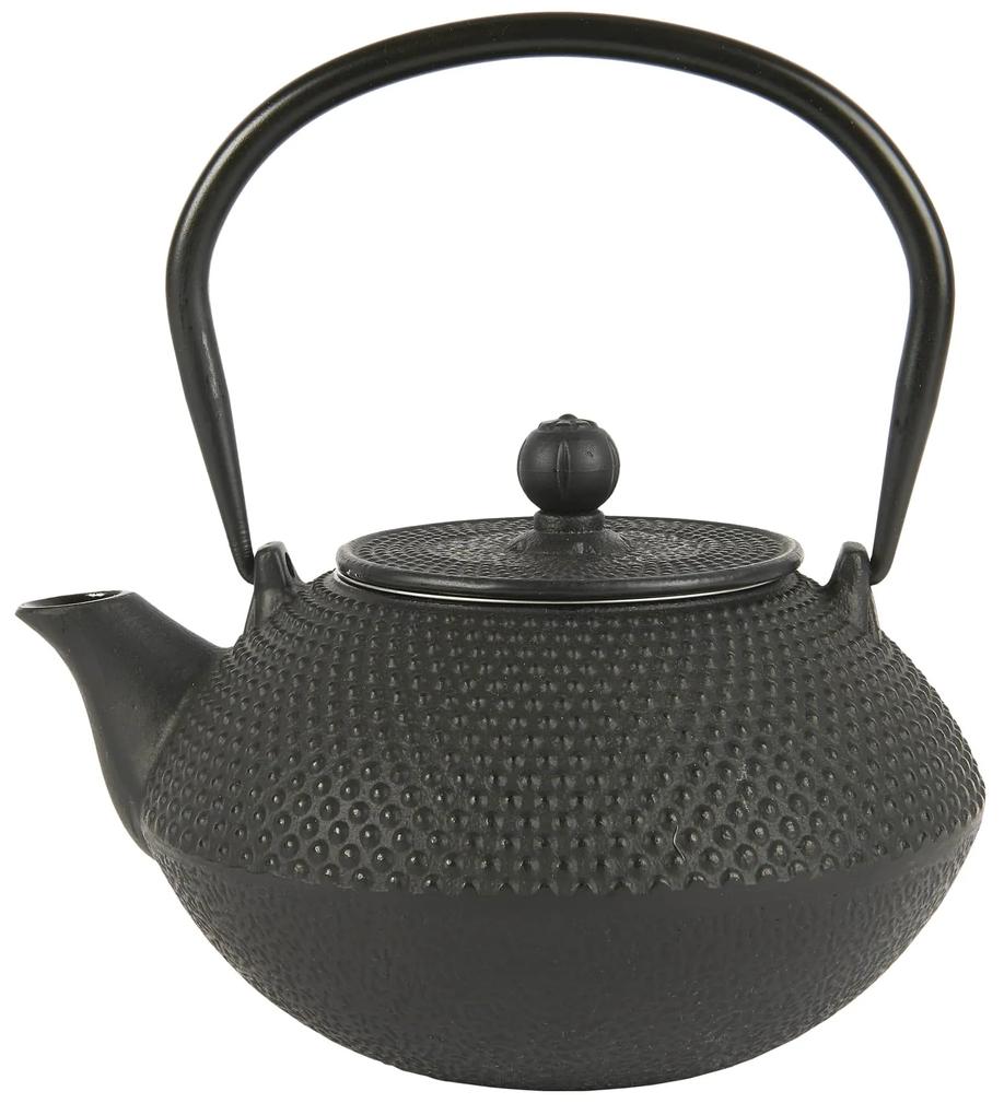 IB LAURSEN Litinová čajová konev Black, černá barva, kov