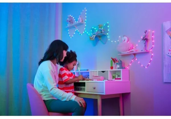 Twinkly TWKP100RGB-T - LED RGB Stmívatelný vánoční řetěz 100xLED 8 m USB Wi-Fi