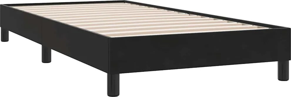 Postel Box Spring bez matrace černá 90x210 cm samet 3315809
