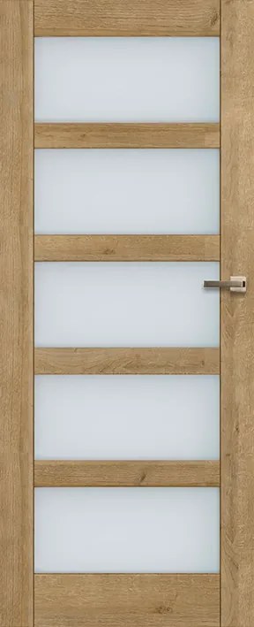 Interiérové dveře vasco doors BRAGA model 6 Průchozí rozměr: 70 x 197 cm, Orientace dveří: Levé dveře, Dekor: Dub stříbrný