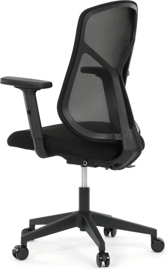 Kancelářská židle KA-S2173 BK, synchronní mechanismus, černá síťovina (67 x 60) cm