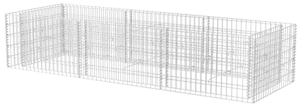 Gabionový vyvýšený záhon ocel 270 x 90 x 50 cm 142556