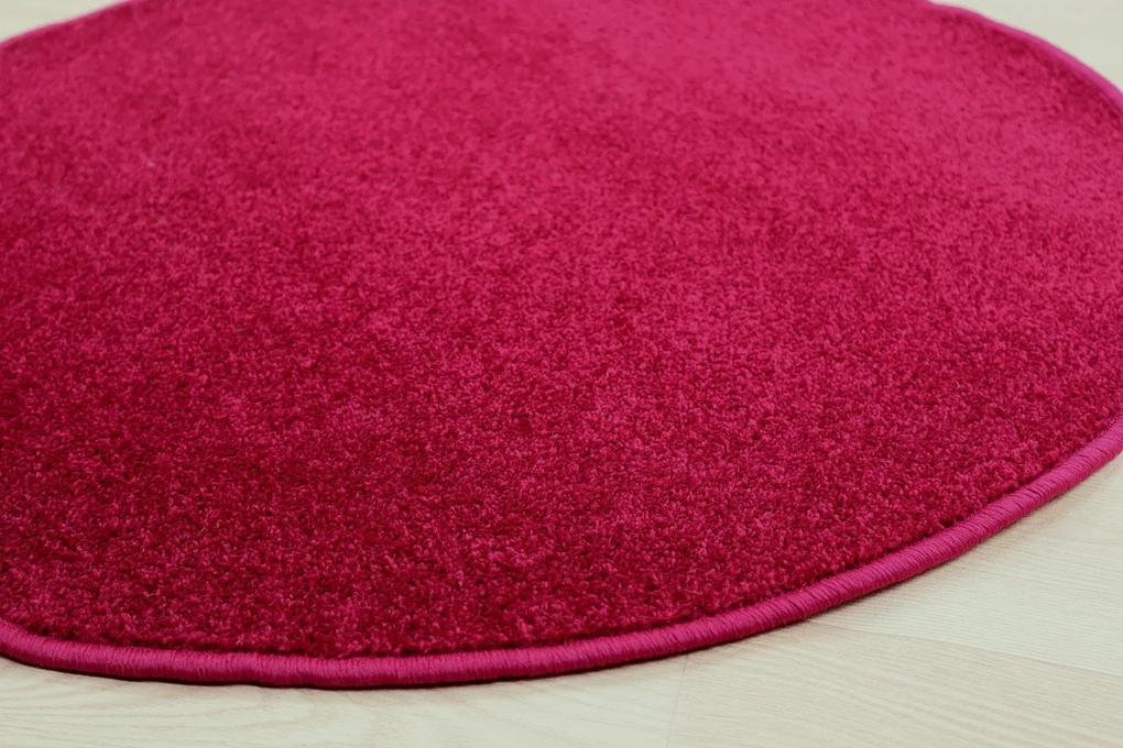 Vopi koberce Kusový koberec Eton vínově červený kruh - 67x67 (průměr) kruh cm