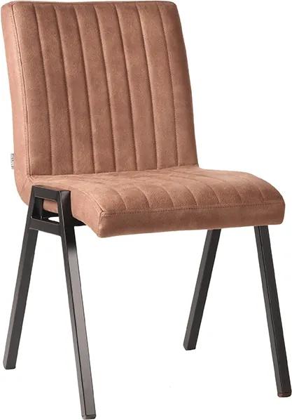 LABEL51 Dining chair Matz - Tanny - Microfiber Color: Tanny