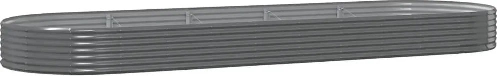 vidaXL Vyvýšený záhon pozinkovaná ocel 450x140x36 cm [319038] Barva: antracitová
