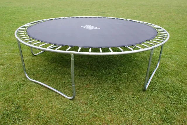 Premium Modrá trampolína 400 cm s ochrannou sítí + žebřík + krycí plachta