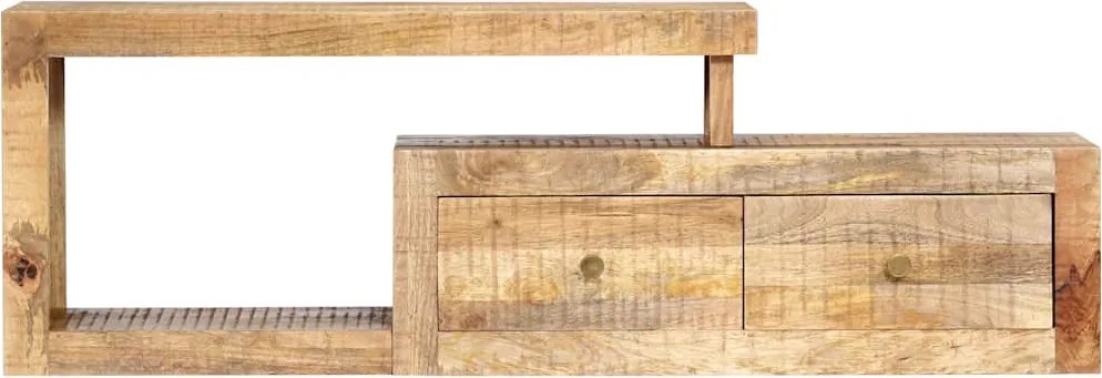 TV stolek 120 x 30 x 40 cm masivní mangovníkové dřevo 248099