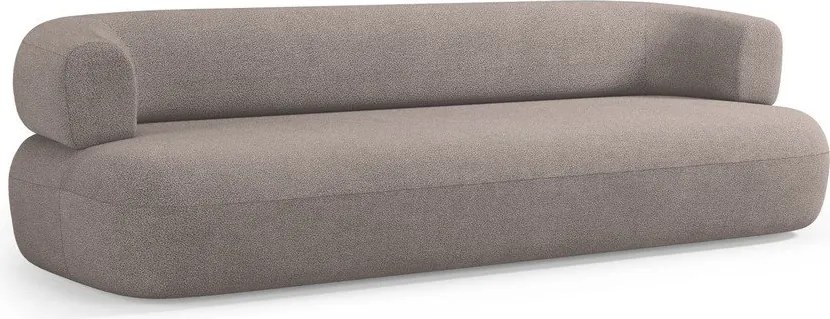 Světle hnědá pohovka z textilie bouclé 200 cm Jenny – Micadoni