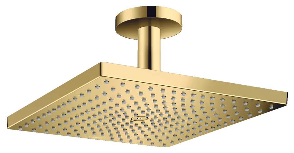 Hansgrohe Raindance E - Horní sprcha 300 1jet s přívodem od stropu, leštěný vzhled zlata 26250990