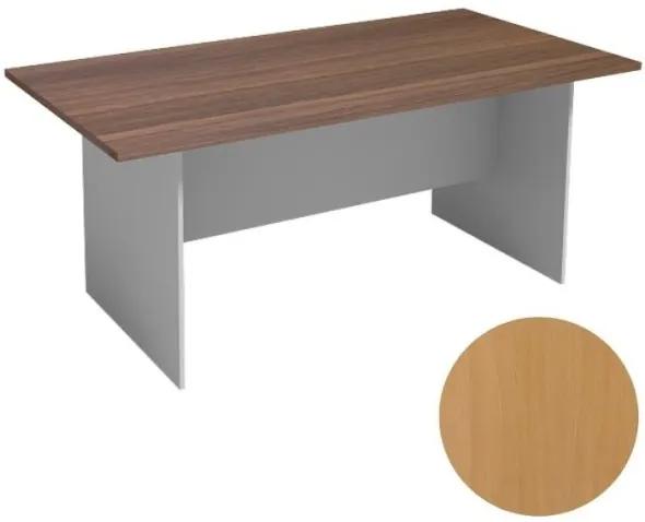 Jednací stůl PRIMO FLEXI 1800 x 900 mm, hranatý, šedá / buk