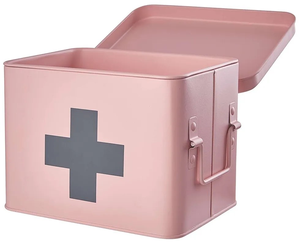 MEDIC Box na léky - sv. růžová