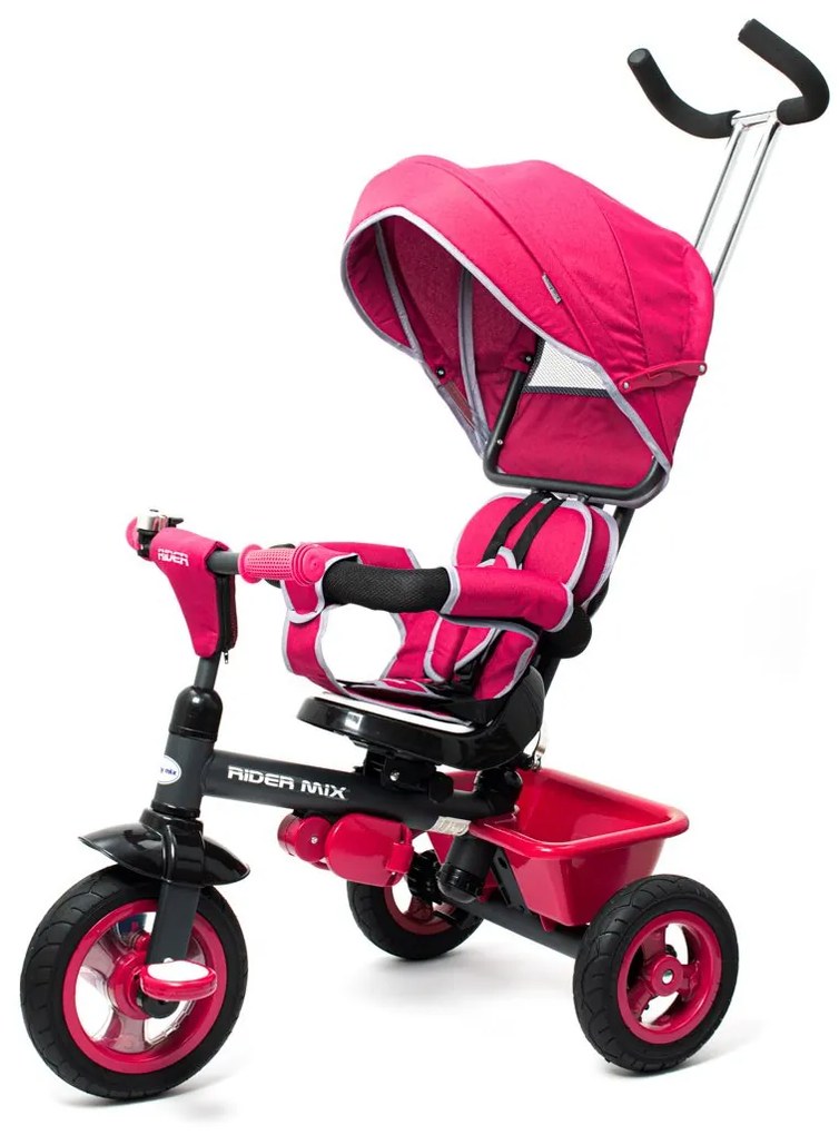 Dětská tříkolka Baby Mix 5v1 RIDER 360° růžová Růžová