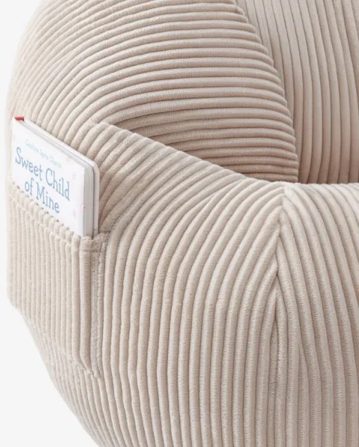 Sedací pytel s podnožkou COMFY 3.0 béžový