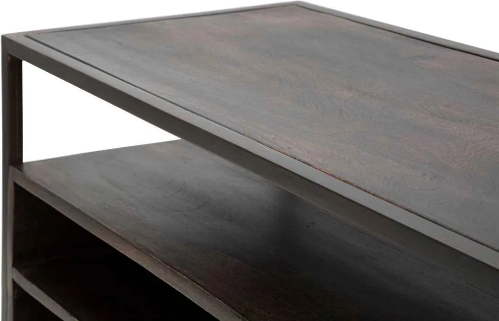 Designový TV stolek Yashpal 120 cm hnědý
