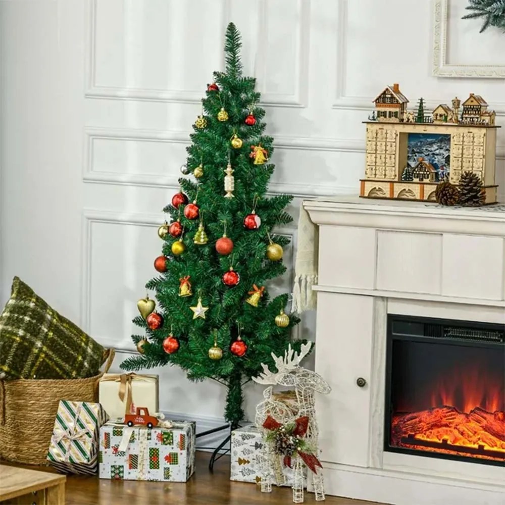 Poloviční umělý vánoční stromek 120cm, 140 větví