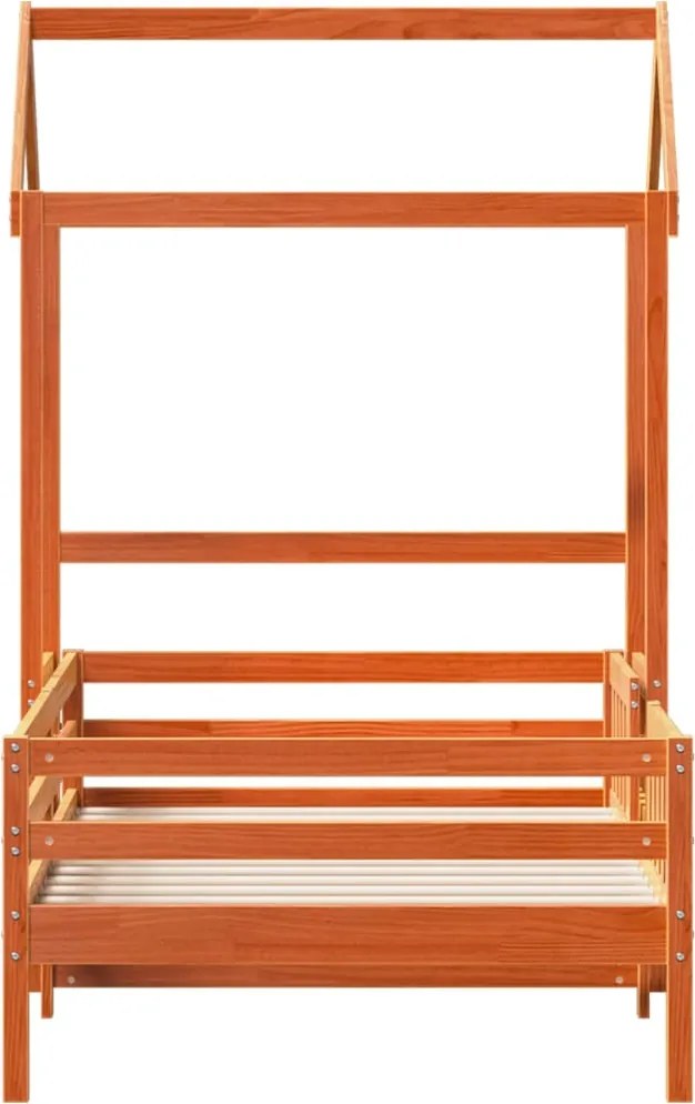 Rám postele se střechou voskově hnědý 90x200 cm masiv borovice 3282161