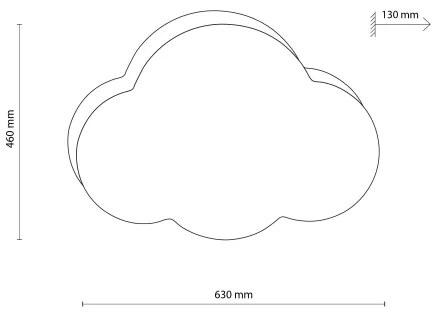 Brilagi - Dětské stropní svítidlo NIMBUS 4xE27/15W/230V 46x63 cm modrá