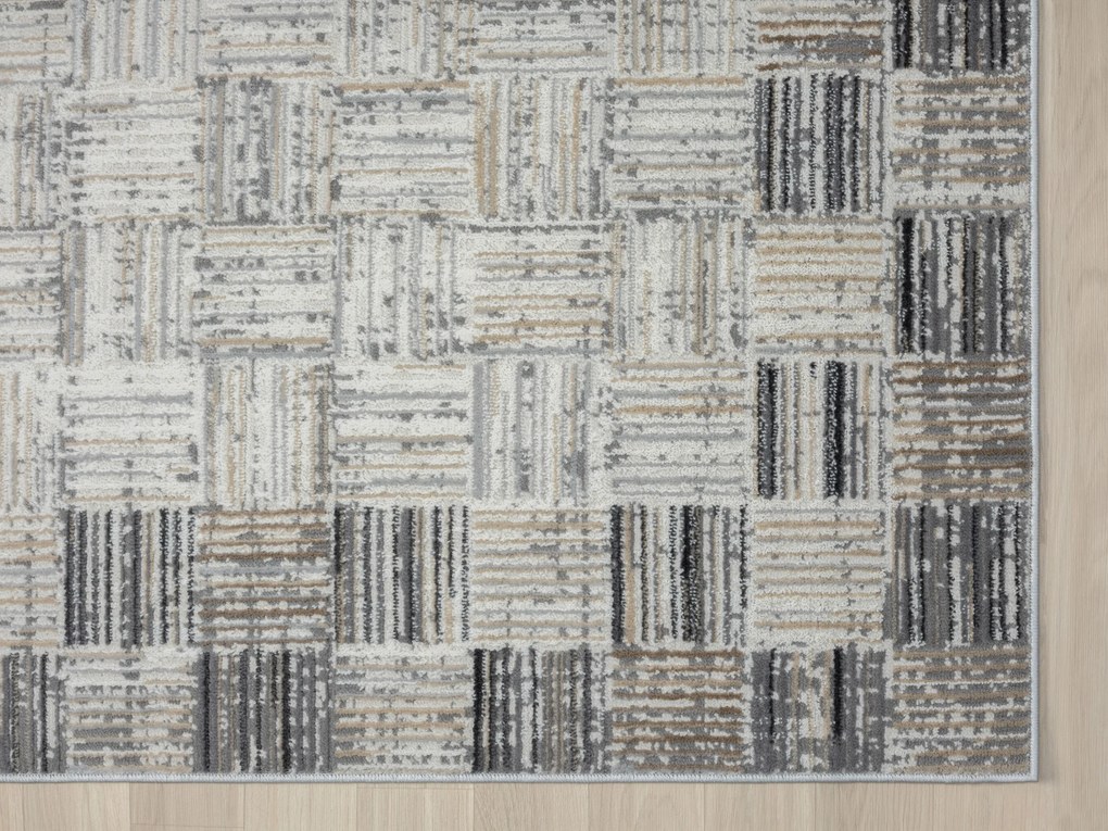 My Flair, Kusový koberec My Mood creme, 200x290, šedá, chodba / předsíň